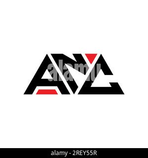 ANC triangle letter logo design with triangle shape. ANC triangle logo ...