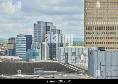 Modern apartments, The Green Quarter, Manchester, England, UK Stock ...