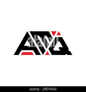 AMQ triangle letter logo design with triangle shape. AMQ triangle logo ...