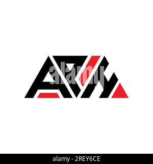 APH triangle letter logo design with triangle shape. APH triangle logo ...
