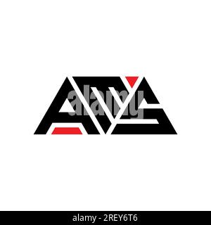 AMS letter logo design with polygon shape. AMS polygon and cube shape ...