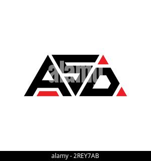 ASD triangle letter logo design with triangle shape. ASD triangle logo ...