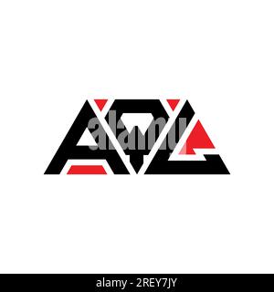 AQL letter logo design with polygon shape. AQL polygon and cube shape ...