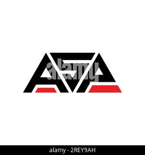ASP triangle letter logo design with triangle shape. ASP triangle logo design monogram Stock ...