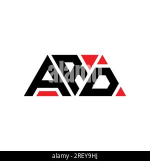 ARD triangle letter logo design with triangle shape. ARD triangle logo ...