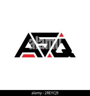 ASQ triangle letter logo design with triangle shape. ASQ triangle logo ...