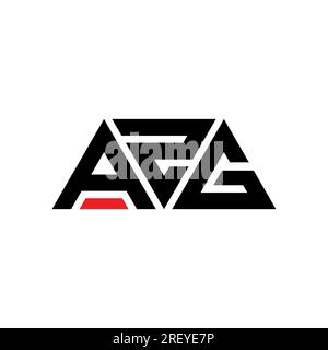 AZG triangle letter logo design with triangle shape. AZG triangle logo ...