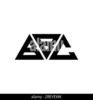 BBC triangle letter logo design with triangle shape. BBC triangle logo ...