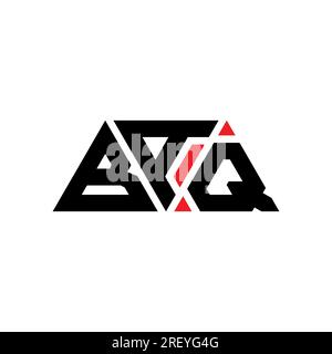 BAQ triangle letter logo design with triangle shape. BAQ triangle logo ...