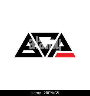BCP triangle letter logo design with triangle shape. BCP triangle logo ...