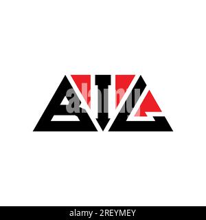 BIL triangle letter logo design with triangle shape. BIL triangle logo ...