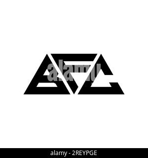 BFC triangle letter logo design with triangle shape. BFC triangle logo ...