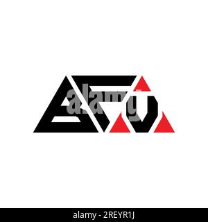 BFV triangle letter logo design with triangle shape. BFV triangle logo ...