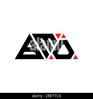 BMO triangle letter logo design with triangle shape. BMO triangle logo ...