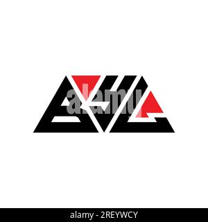 BYL triangle letter logo design with triangle shape. BYL triangle logo ...