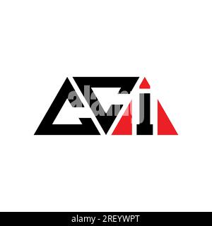 CCI triangle letter logo design with triangle shape. CCI triangle logo ...