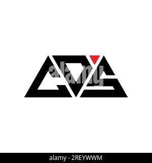 CDS triangle letter logo design with triangle shape. CDS triangle logo ...