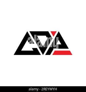 CDP triangle letter logo design with triangle shape. CDP triangle logo ...
