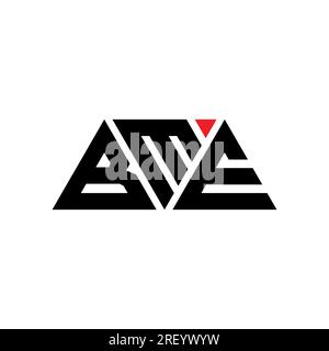 BME triangle letter logo design with triangle shape. BME triangle logo ...