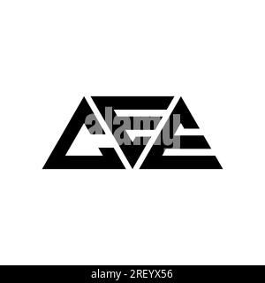 CEE triangle letter logo design with triangle shape. CEE triangle logo ...