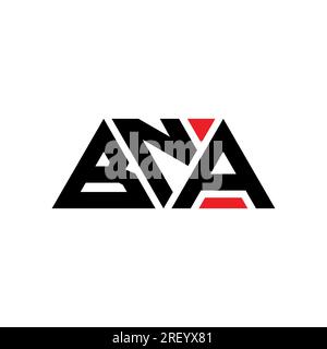 BNA triangle letter logo design with triangle shape. BNA triangle logo ...