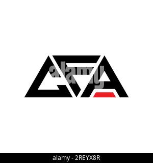 CFA triangle letter logo design with triangle shape. CFA triangle logo ...