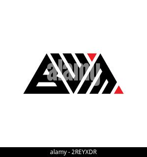 BWM triangle letter logo design with triangle shape. BWM triangle logo ...