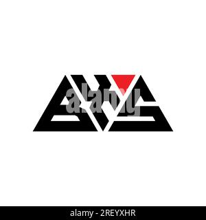 BXS triangle letter logo design with triangle shape. BXS triangle logo ...