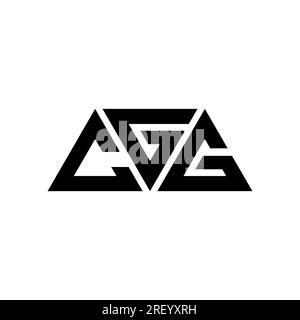CGG triangle letter logo design with triangle shape. CGG triangle logo ...