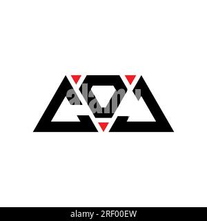 COJ triangle letter logo design with triangle shape. COJ triangle logo ...
