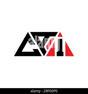CAI triangle letter logo design with triangle shape. CAI triangle logo ...
