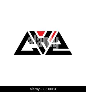 CKZ triangle letter logo design with triangle shape. CKZ triangle logo ...
