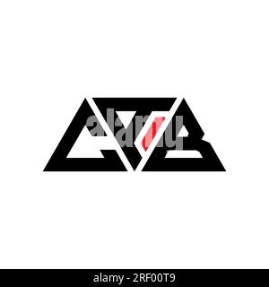 CAB triangle letter logo design with triangle shape. CAB triangle logo ...