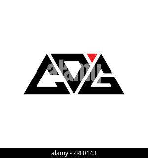 CDG triangle letter logo design with triangle shape. CDG triangle logo ...