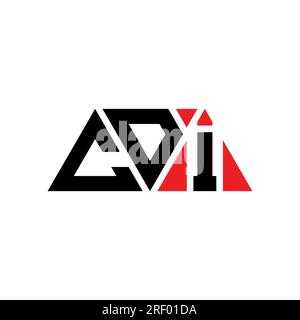 CDI triangle letter logo design with triangle shape. CDI triangle logo ...