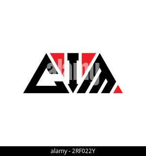 CIM triangle letter logo design with triangle shape. CIM triangle logo ...