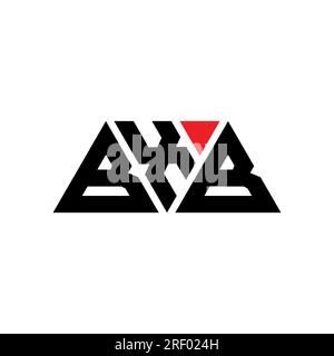 BXB triangle letter logo design with triangle shape. BXB triangle logo ...