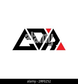 CDR triangle letter logo design with triangle shape. CDR triangle logo ...