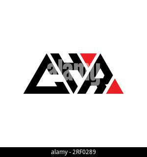 CHR triangle letter logo design with triangle shape. CHR triangle logo ...