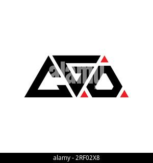 CGO triangle letter logo design with triangle shape. CGO triangle logo ...