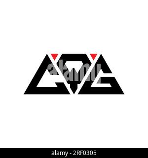 CQG triangle letter logo design with triangle shape. CQG triangle logo ...