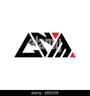 CNM triangle letter logo design with triangle shape. CNM triangle logo ...