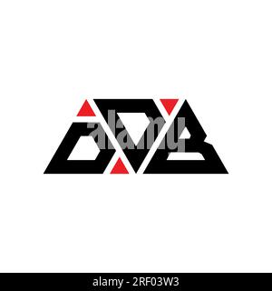 DDB triangle letter logo design with triangle shape. DDB triangle logo ...