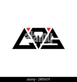 CQS triangle letter logo design with triangle shape. CQS triangle logo ...