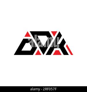 DDK triangle letter logo design with triangle shape. DDK triangle logo ...