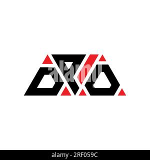 DPO triangle letter logo design with triangle shape. DPO triangle logo ...