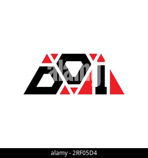 DOI triangle letter logo design with triangle shape. DOI triangle logo ...