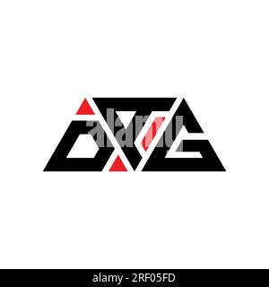 DAG triangle letter logo design with triangle shape. DAG triangle logo ...