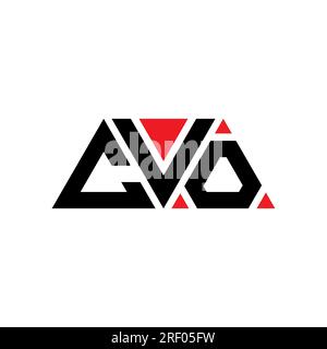 CVO triangle letter logo design with triangle shape. CVO triangle logo ...