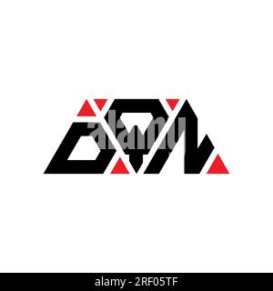 DQN triangle letter logo design with triangle shape. DQN triangle logo ...